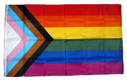 Fahne / Flagge Progress Pride Regenbogen 90 x 150 cm | eBay.de
