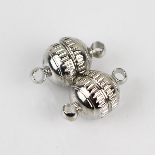 10pcs 8mm Round Ball Strong Magnetic Clasps Necklace Bracelet ...