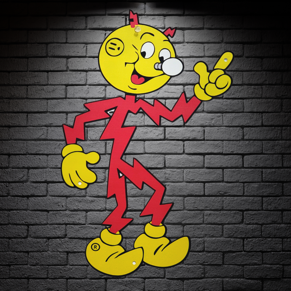 REDDY KILOWATT METAL SIGN ELECTRICITY POWER COMPANY GENERAL ELECTRIC | eBay