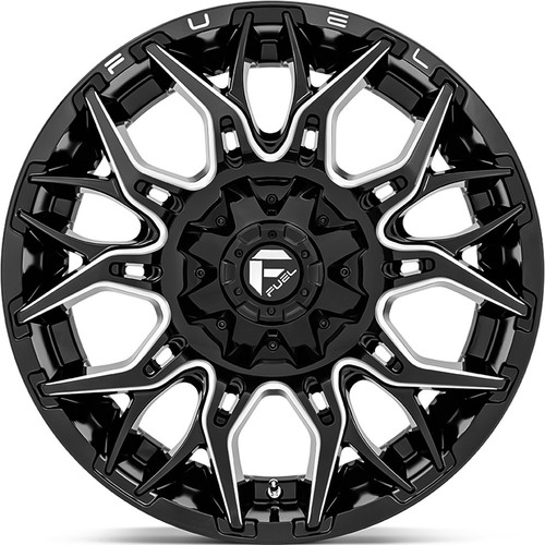 4 Wheels 20" D769 Twitch 20x10 6x135/6x139.7 Black -18ET 106.1CB ...