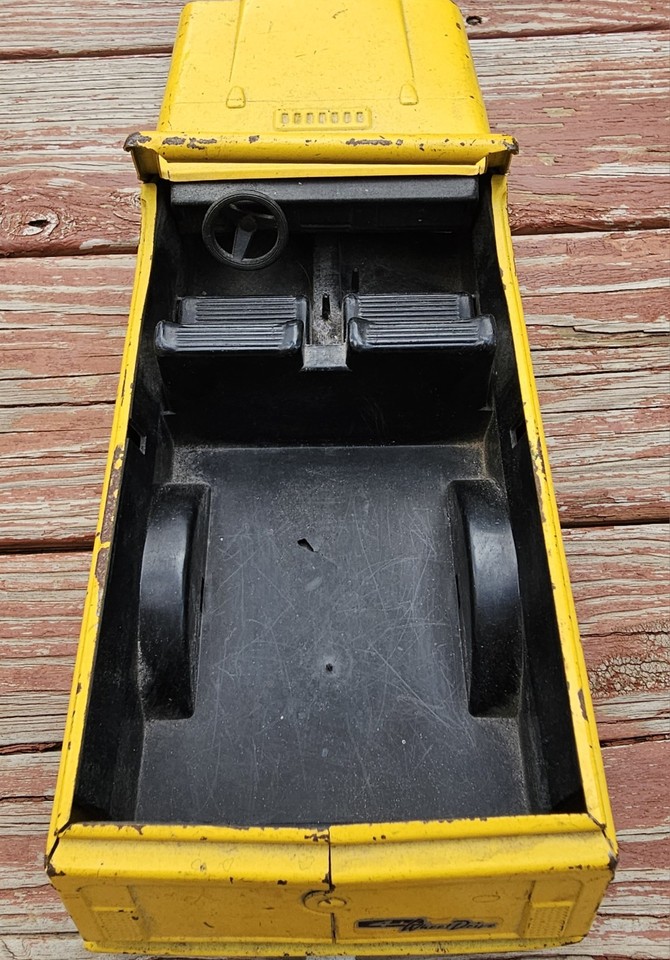 Vintage TONKA Jeepster Yellow Jeep Pressed Steel | eBay
