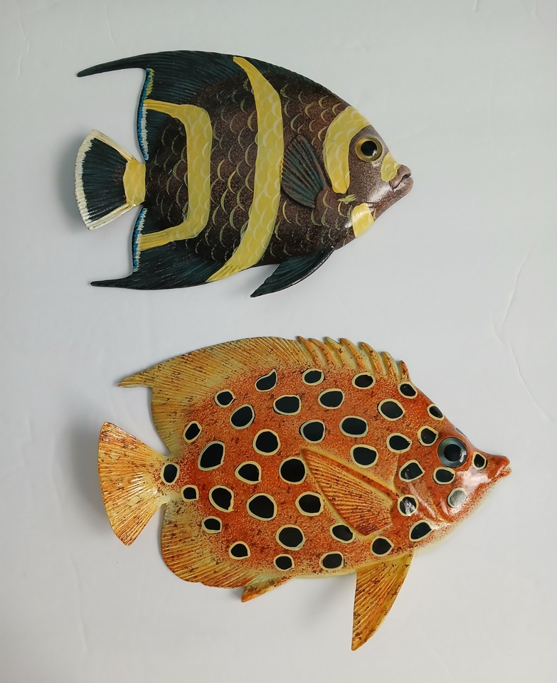 Tropical Reef Fish (Set of 2) Sea Life Acrylic Wall Art Decor 8" | eBay