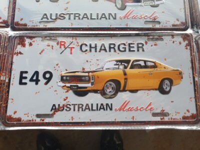 E49 R/T CHARGER Novelty Car Number Plate Style 3D Tin Metal Sign NEW ...