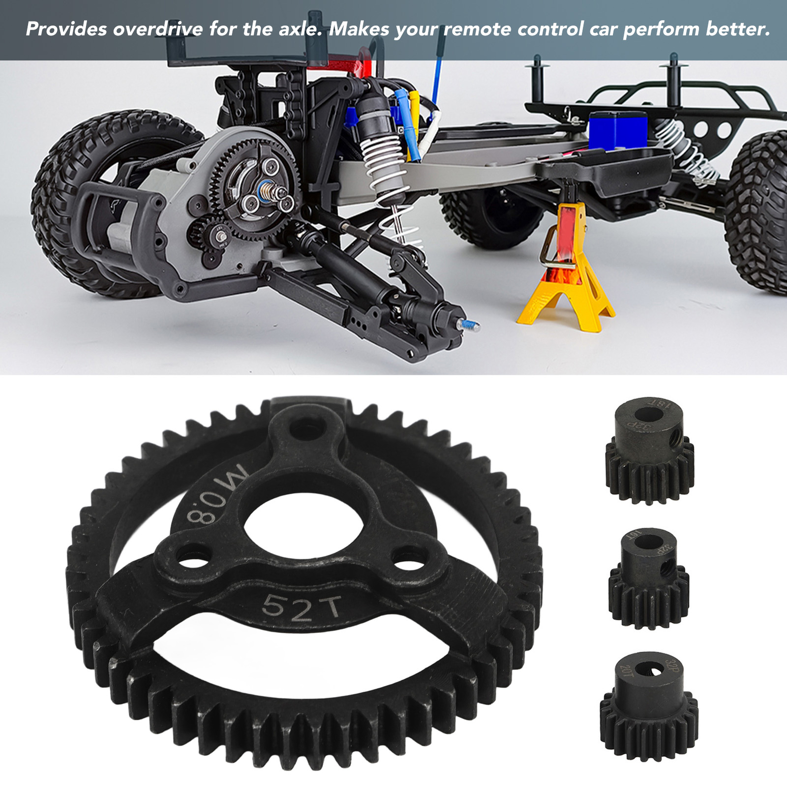 RC Car Spur Gear 32P 0.8M Pinion Steel 52T 16T 18T 20T For Slash GOF | eBay