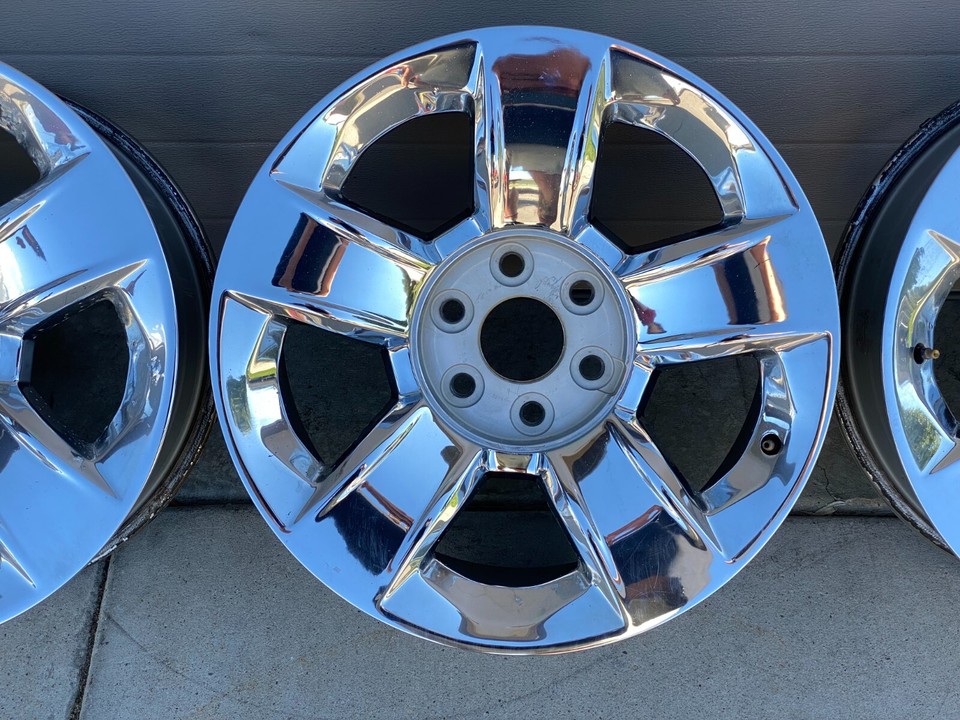 20" GMC SIERRA 1500 SILVERADO DENALI OEM FACTORY STOCK WHEELS RIMS 6X5 ...