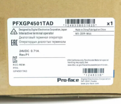 1PCS New In Box Pro-face PFXGP4501TAD Screen Analog Touch Fast Shipment ...