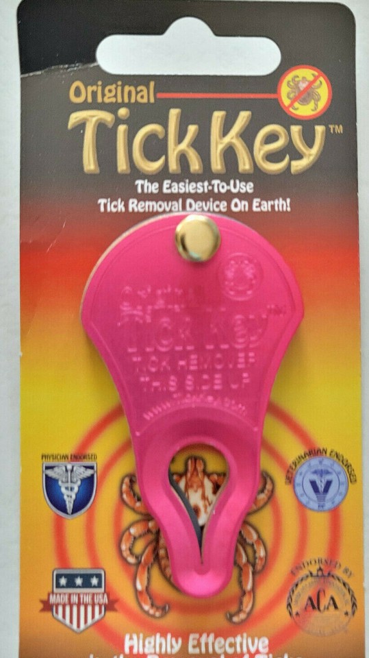 Original Tick Key Removal Tool Device 3 Pack Multi Color Pets Dog Cat ...