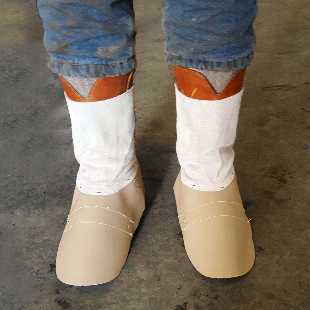 (2 PAIR) STEEL GRIP WELDING BOOT PROTECTORS | eBay