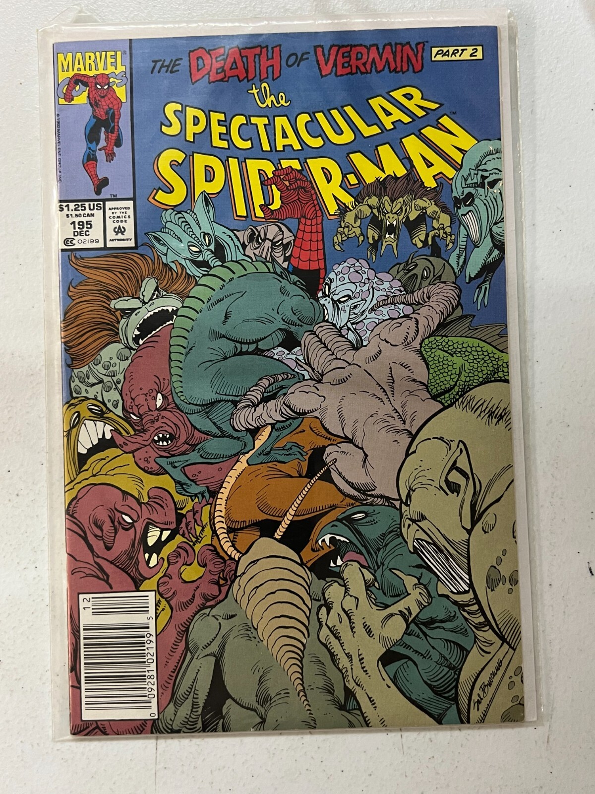 Spectacular Spider-Man #195 Marvel Comics 1992 Newstand | Combined ...