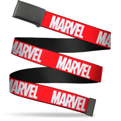 Buckle Down Mens Marvel LOGO Belt Made in USA -One size | eBay