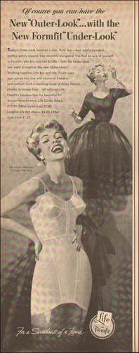 1953 Vintage ad for Life by Formfit`Sexy Model Bra Girdle 102719 | eBay