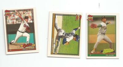 1991 TOPPS MIRCO - Keith Comstock, Gregg Olson, Joe Klink | eBay