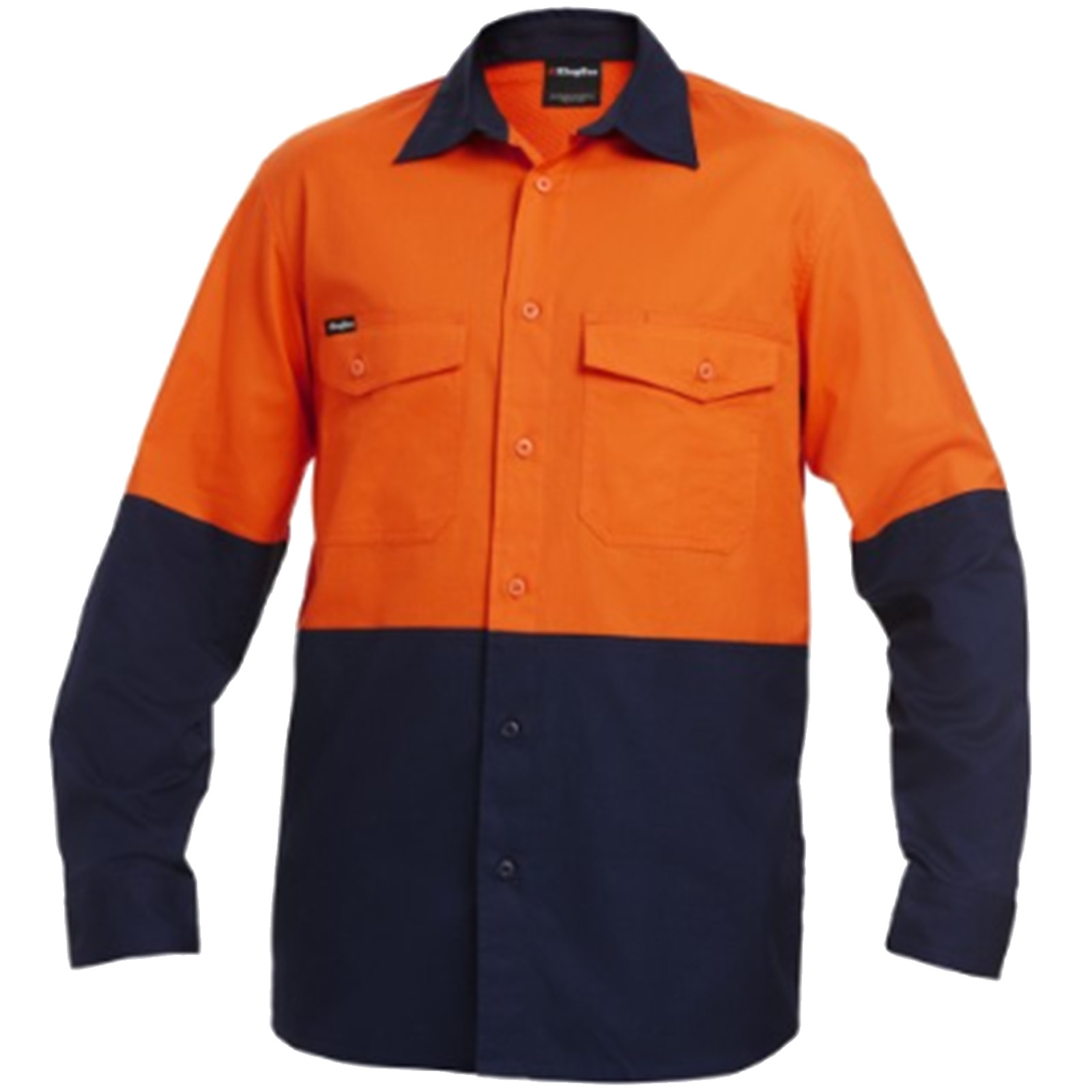 King Gee Ripstop Cotton Spliced Work Shirt WorkCool Wear Long Sleeve ...