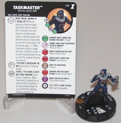 TASKMASTER 018 Black Widow Movie Marvel HeroClix Chase Rare | eBay