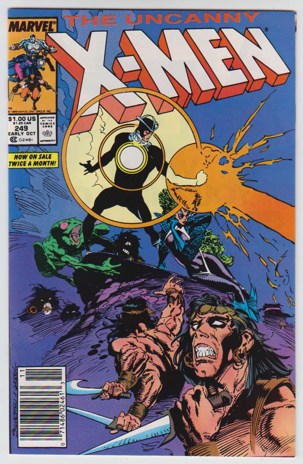 L5968: Uncanny X-Men #249, Vol 1, Mint Condition | eBay Australia