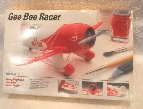 Testors Gee Bee Racer Airplane 1/48 #913 Model Kit 1991 Open Box ...