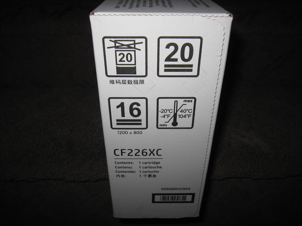 HP CF226XC Black Toner Cartridge Genuine 26X LaserJet 402 MFP M426 ...