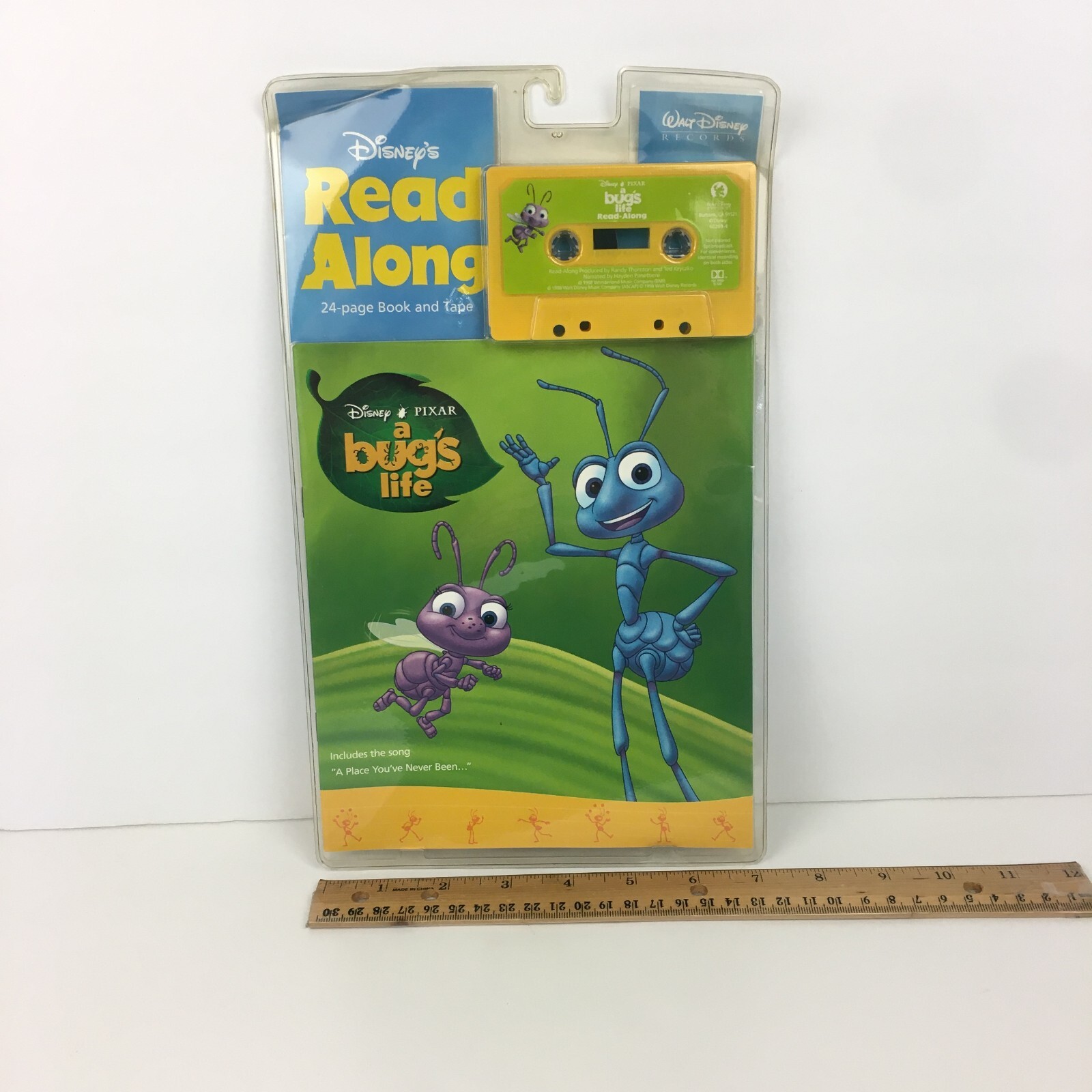 Vtg Sealed Disney Pixar A Bugs Life Read Along Paperback Book Cassette ...