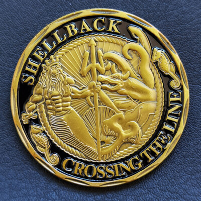 US Sailor Shellback Crossing the Line Navy Commemorative Coin Challenge ...