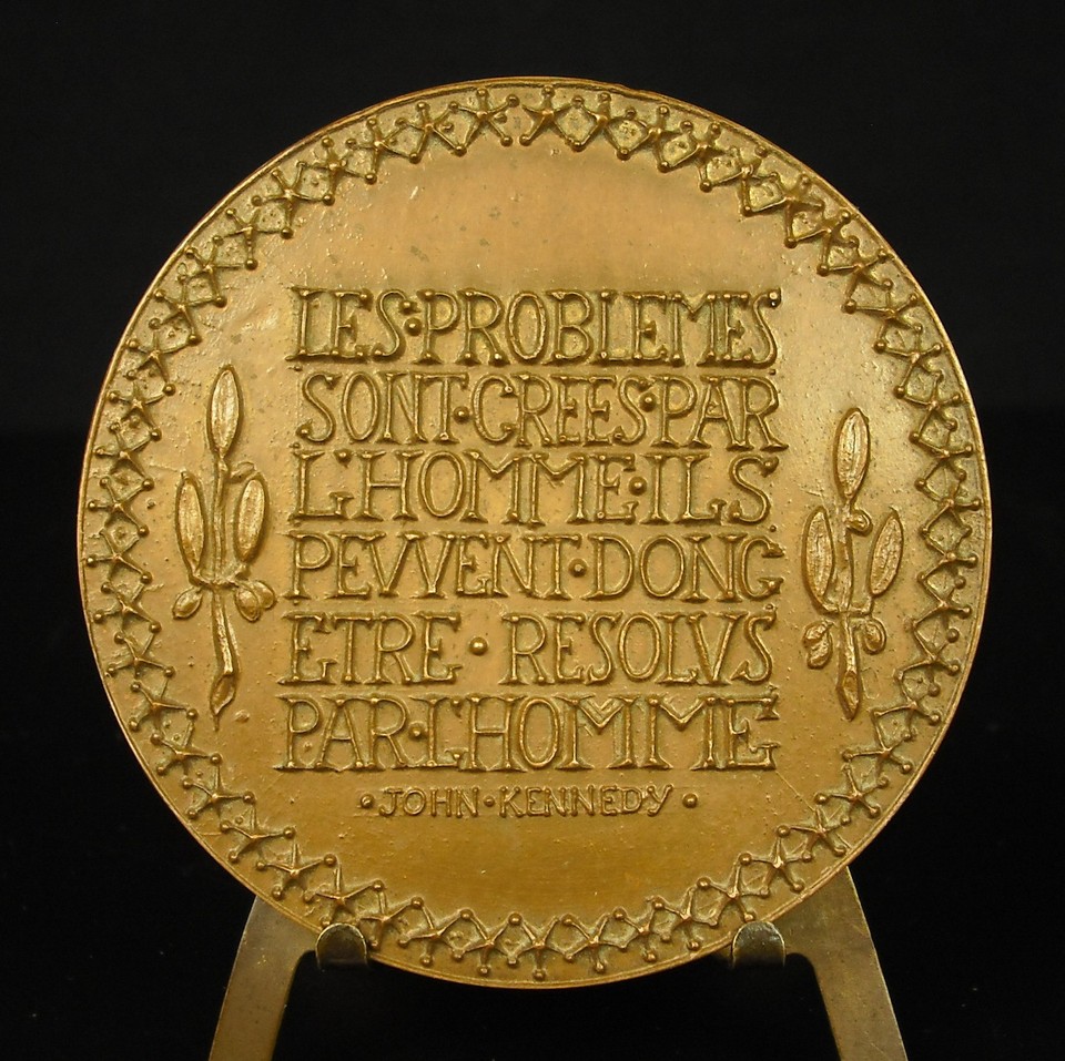 Medal Jfk USA United States President John Fitzgerald Kennedy 2 11/16in ...