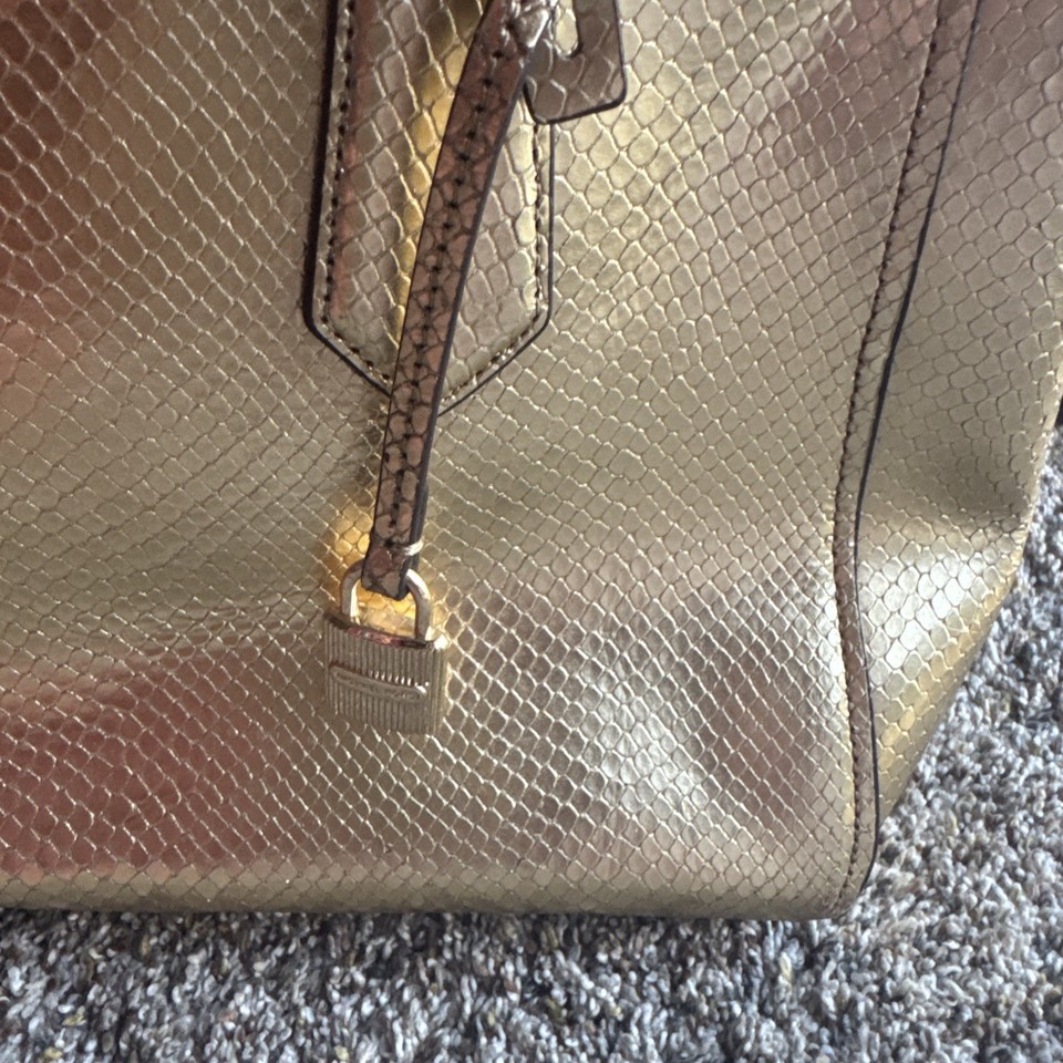used Michael kors handbag purses gold | eBay