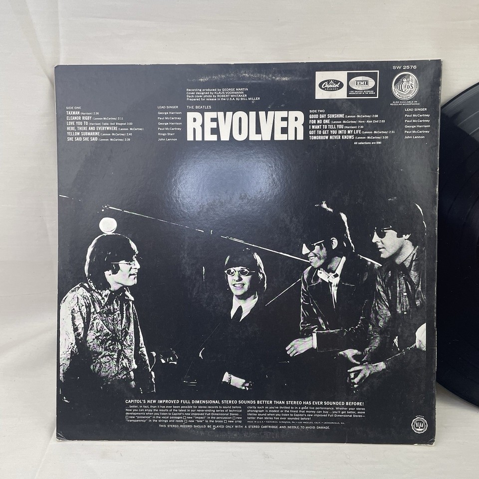 The Beatles – Revolver Vinyl 1976 VG+ LP Capitol Records – SW-2576 ...