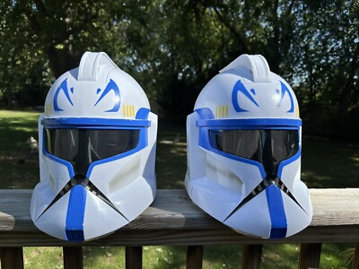 The Clone Wars Captain Rex Electronic Command Helmet Hasbro 2008 Star ...
