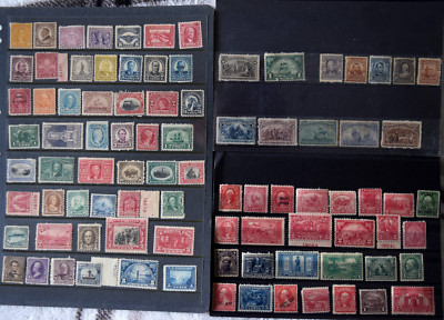 Old US Mint Stamp Collection Mostly Heavily Hinged | eBay