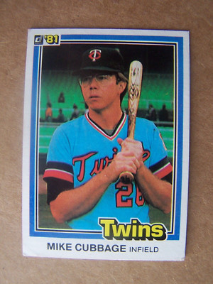 1981 DONRUSS BASEBALL CARD # 492 MIKE CUBBAGE MINNESOTA TWINS | eBay