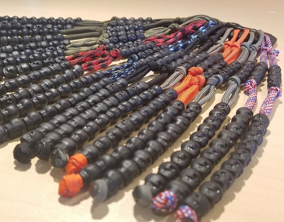 Skull Beads Ranger Pace Counter 19 colors 5000 meters US Veteran Made ...