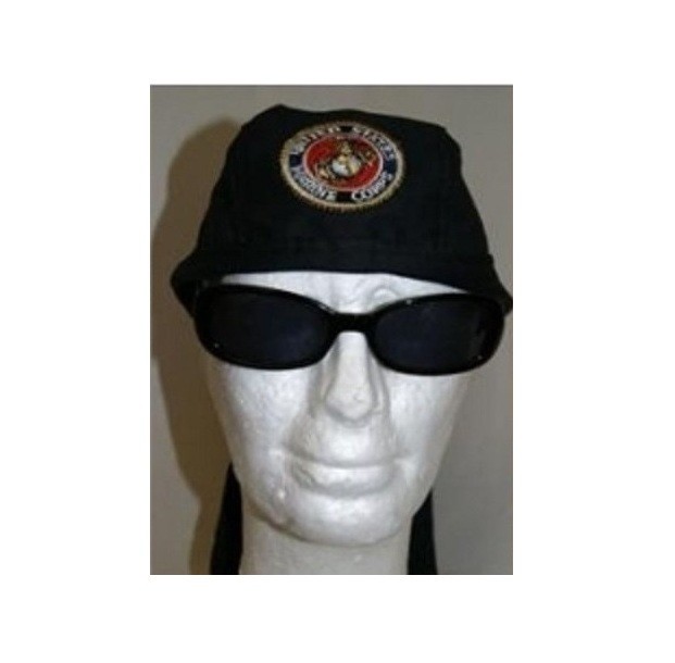 USA MADE US MARINE CORPS USMC SEAL FITTED LINED Tied BANDANA DO RAG ...