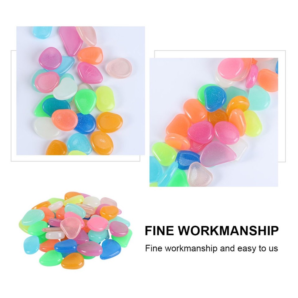 Colorful Small Stones Fish Tank Accessories Aquarium Decorative Rubbles ...