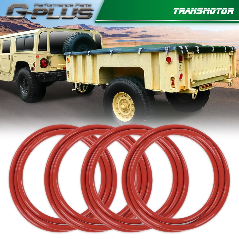 4PK Red O-Rings Military Humvee Split Rims Wheel Seal And M1101 M1102 ...