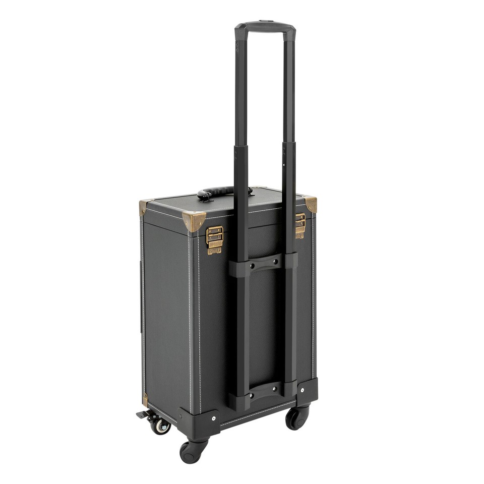 Jewelry Cosmetic Train Case Nail Polish Organizer Rolling Makeup ...