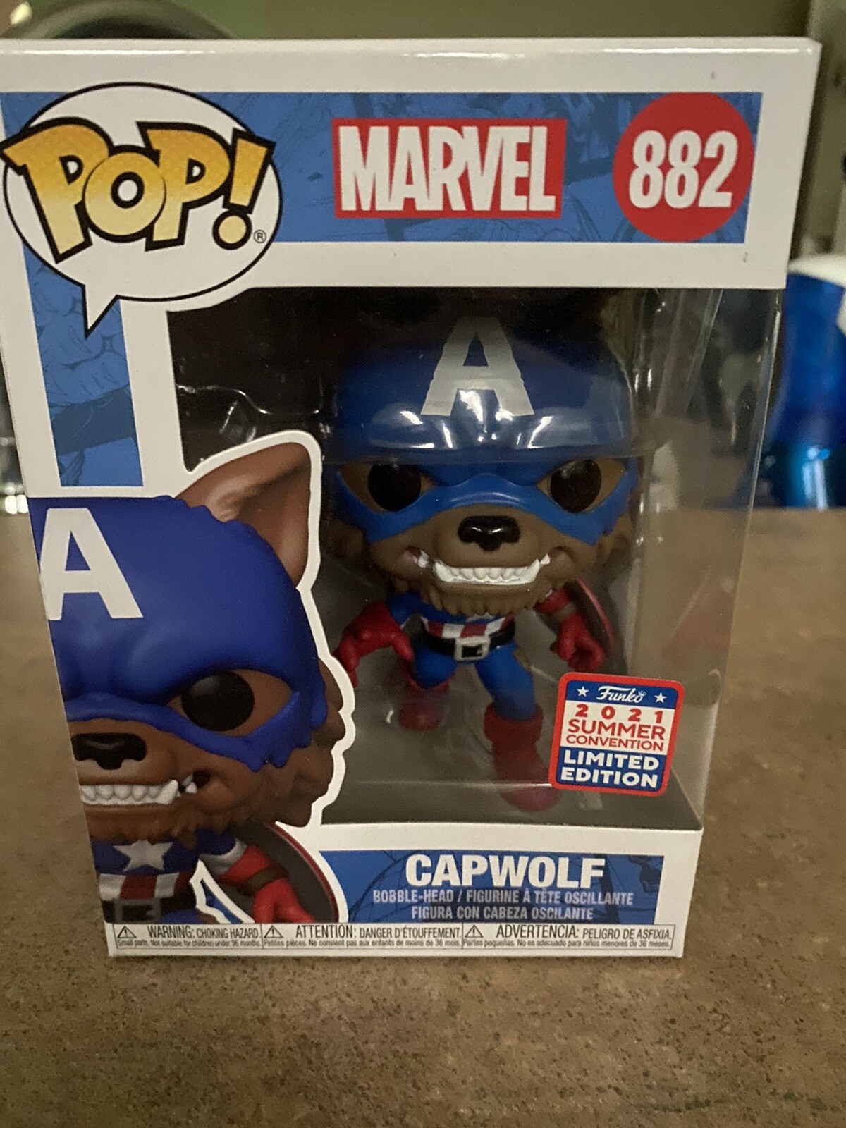 FUNKO 2021 *Official Sticker* Funko CAPWOLF Year of the Shield *In Hand ...