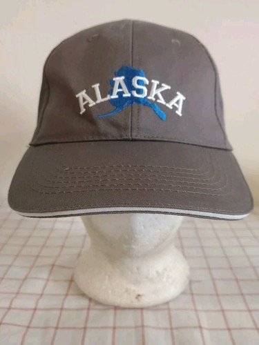 Alaska State Cap Hat Gray Mens Adjustable Strapback Embroidered | eBay