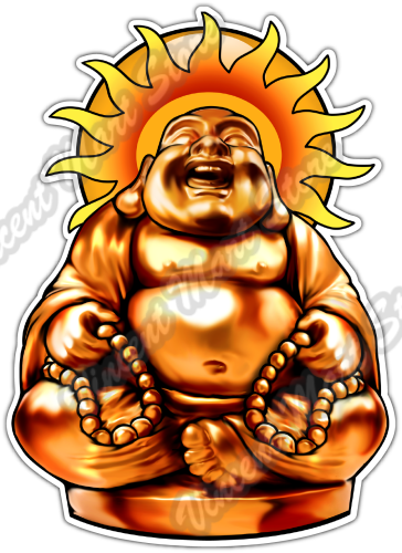 Gautama Buddha Buddhism Yoga Meditation Car Bumper Vinyl Sticker Decal ...