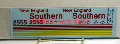 Highball Gaphics~LO-254~O-Scale Decals~NEGS SW1500~New England Southern ...