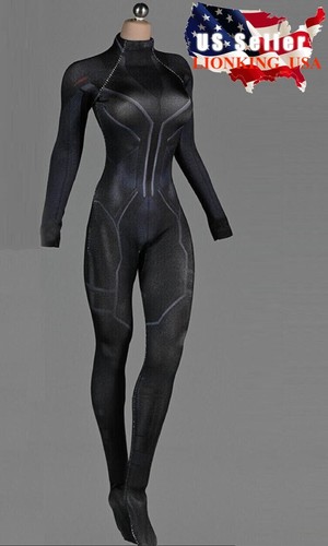 1/6 Black Widow Tight Bodysuit For 12" Hot Toys PHICEN Worldbox Female ...
