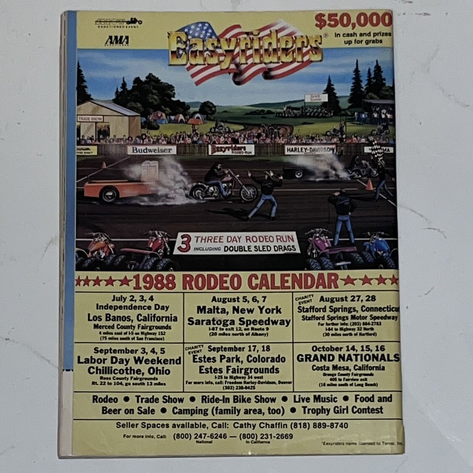 Vintage Easyriders Motorcycle Magazine - Sep 1988 - David Mann ...