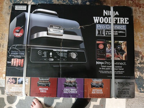 Ninja OG900 Woodfire ProConnect XL 180 sq in 1760 Watts Electric ...