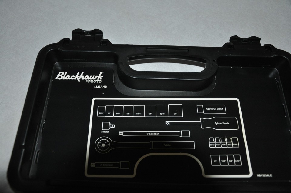 Blackhawk By Proto 1323ANB Socket Set With Carry Case Complete | eBay