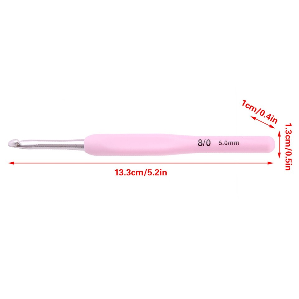 9 Pcs Gradient Color Crochet Crochet Tulip Tulip Crochet Hook Set Hook ...
