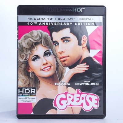 Grease (40th Anniversary Edition) 4K UHD + Blu-ray + Digital ...