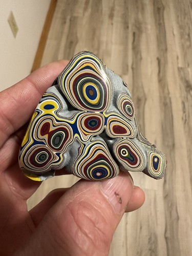 Playground Fordite polished specimen Colors Of The Playground | eBay