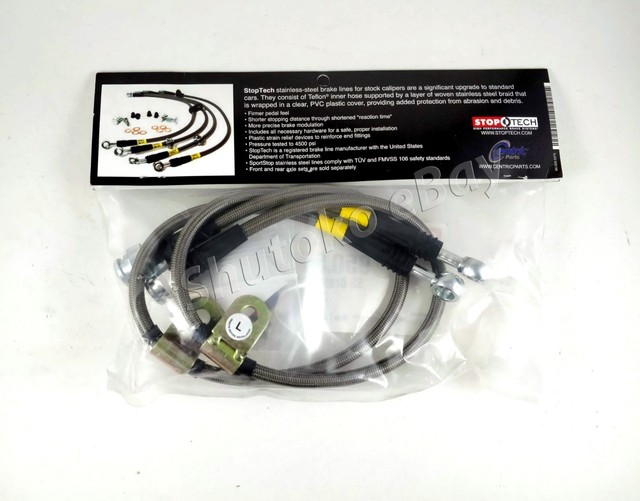 Brake Hydraulic Hose-Stainless Steel Brake Lines Front fits 09-10 ...
