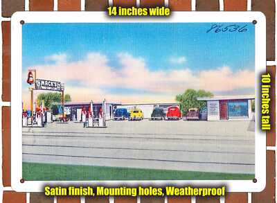 Metal Sign - Texas Postcard - Mack's Super Service . | eBay