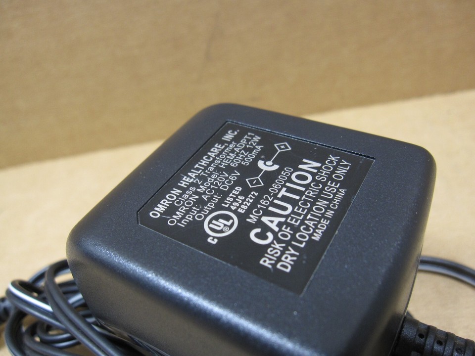 OEM Omron Healthcare Class 2 Transformer - Model HEM-ADPT1 - Output ...