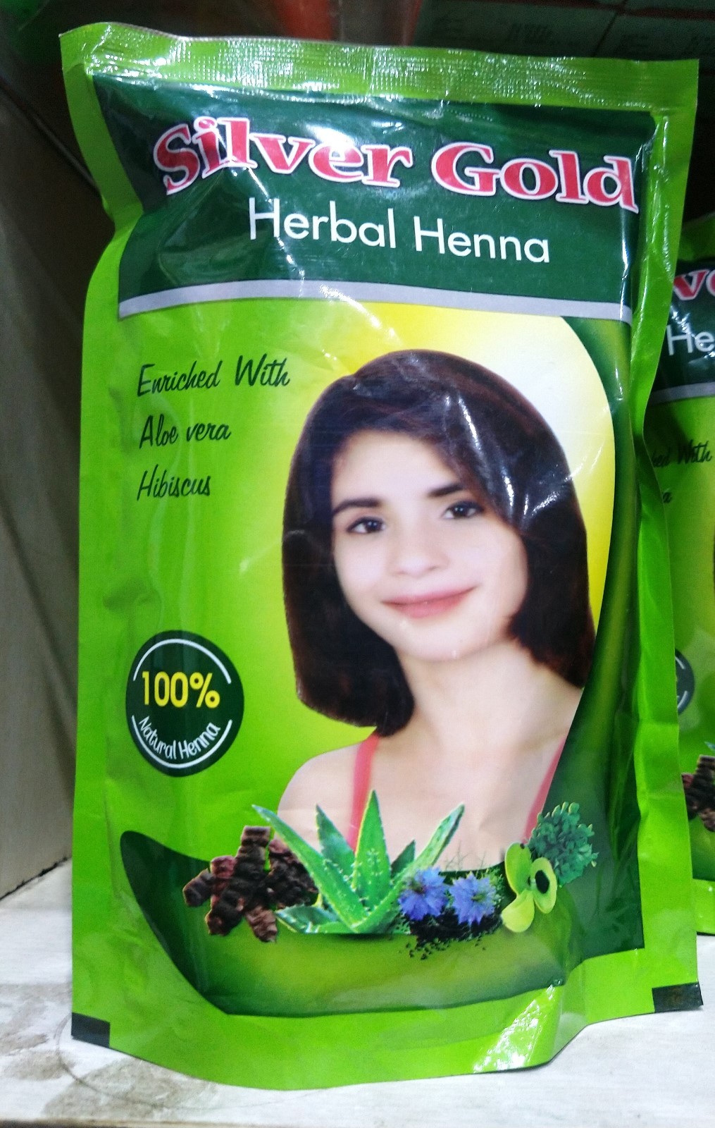 Silver Gold Herbal Henna Enriched With Aloevera Hibiscus|100% Natural ...