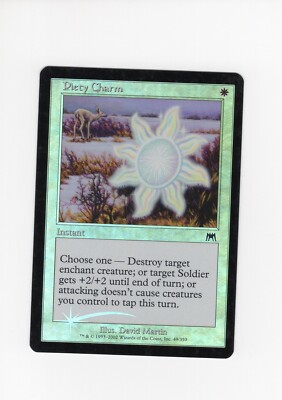 Piety Charm FOIL Onslaught NM-/LP very light clouding MTG Magic the ...